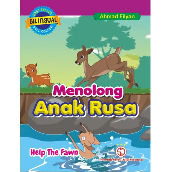 Fabel Bilingual Menolong Anak Rusa – Penerbit Serba Jaya